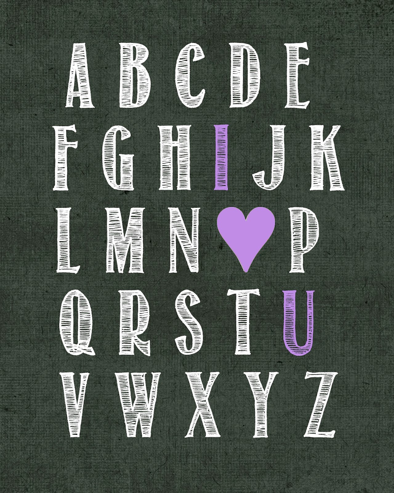 Rachel Zimm: free alphabet printable (in 7 colors)