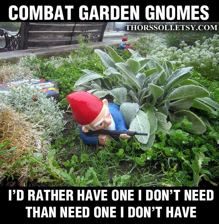 When My Brain Leaks, the Drops Drip Here.: Prone Gnomes are Back in Stock