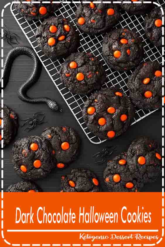 Dark Chocolate Halloween Cookies - Amazing Recipes Foods