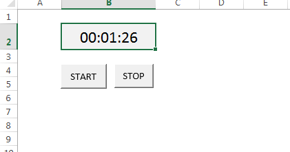 Excel Macro Class: Simple Digital Clock Timer Excel VBA Macro