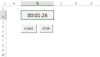 Excel Macro Class: Simple Digital Clock Timer Excel VBA Macro