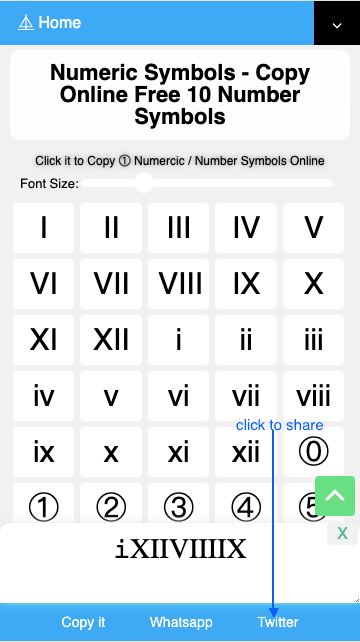 Numeric Symbols - Copy Online Free 10 Number Symbols