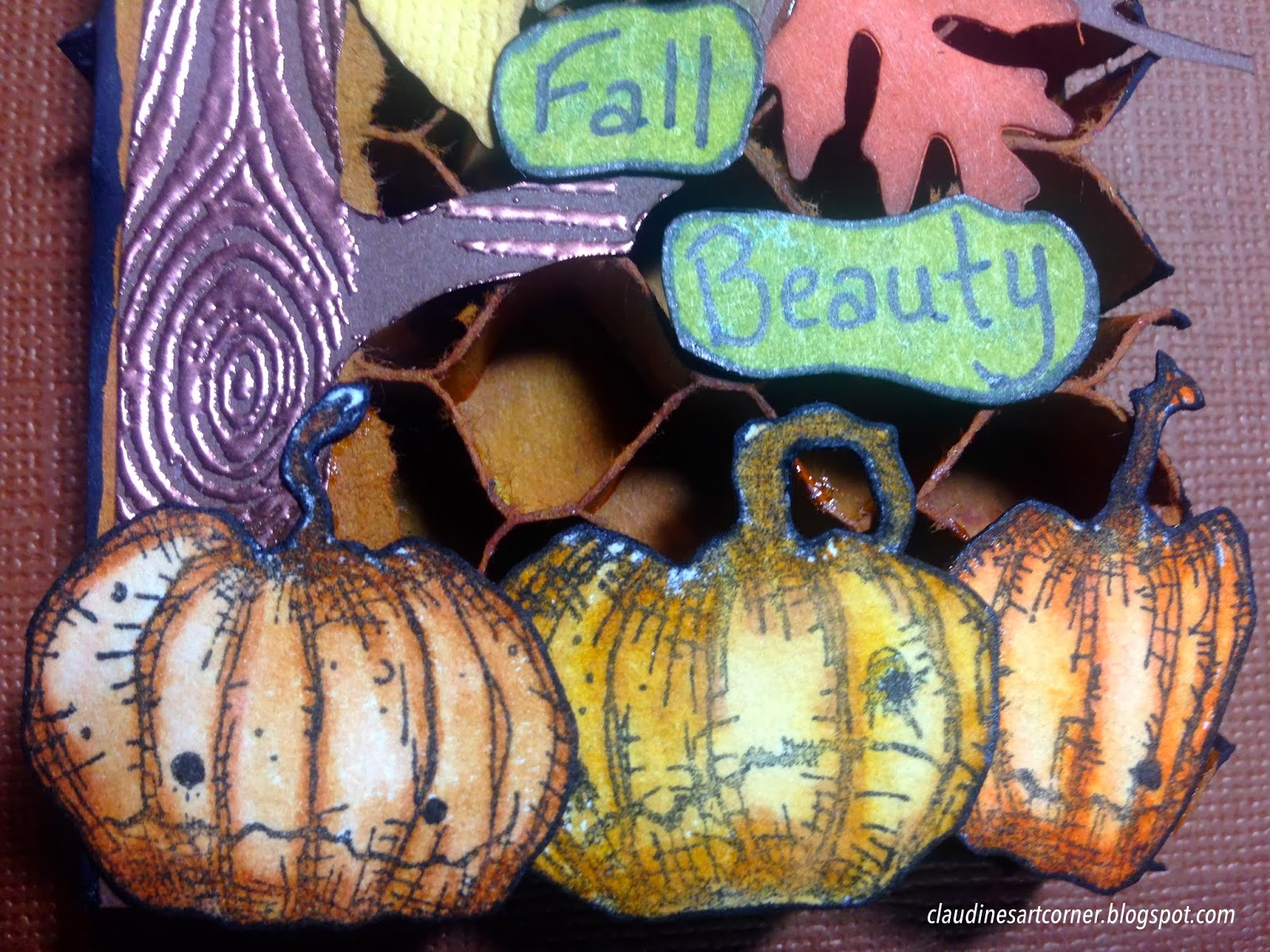 Claudine's Art Corner: Fall Beauty Chunky ATC