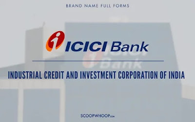 Full form of "ICICI bank"