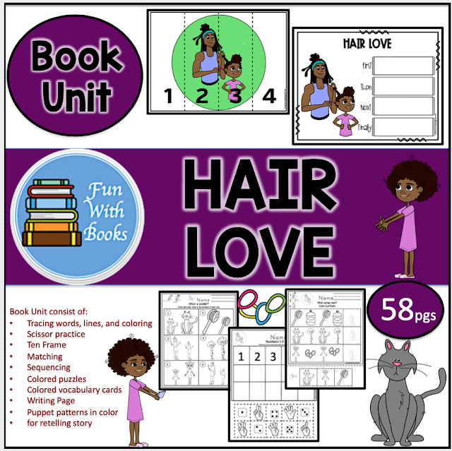 HAIR LOVE BOOK UNIT ~ Book Units by Lynn