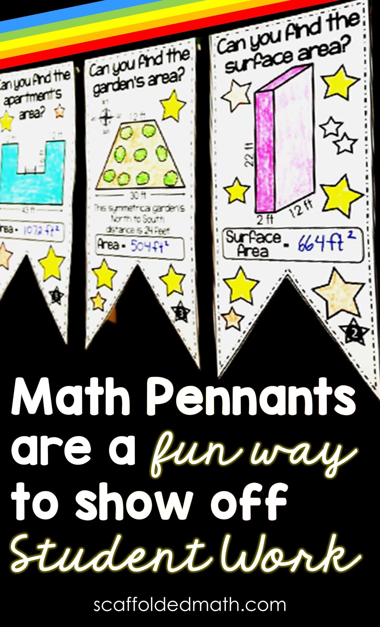 Scaffolded Math and Science: Math Pennants are a fun way to show off ...