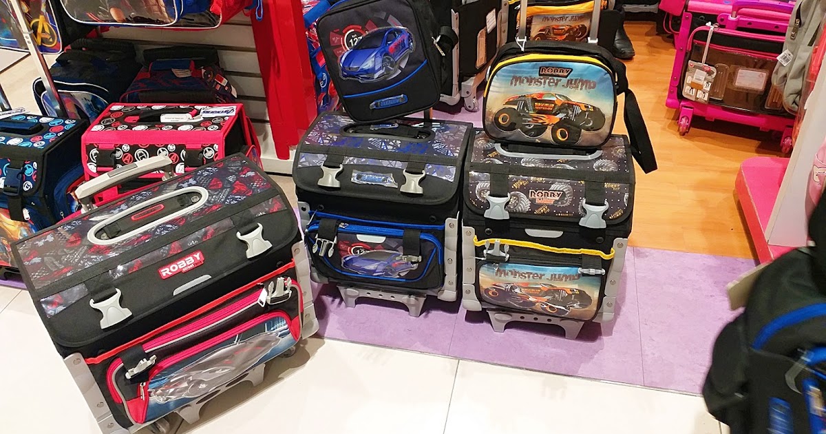 Matthew's New Robby Rabbit Trolley Bag