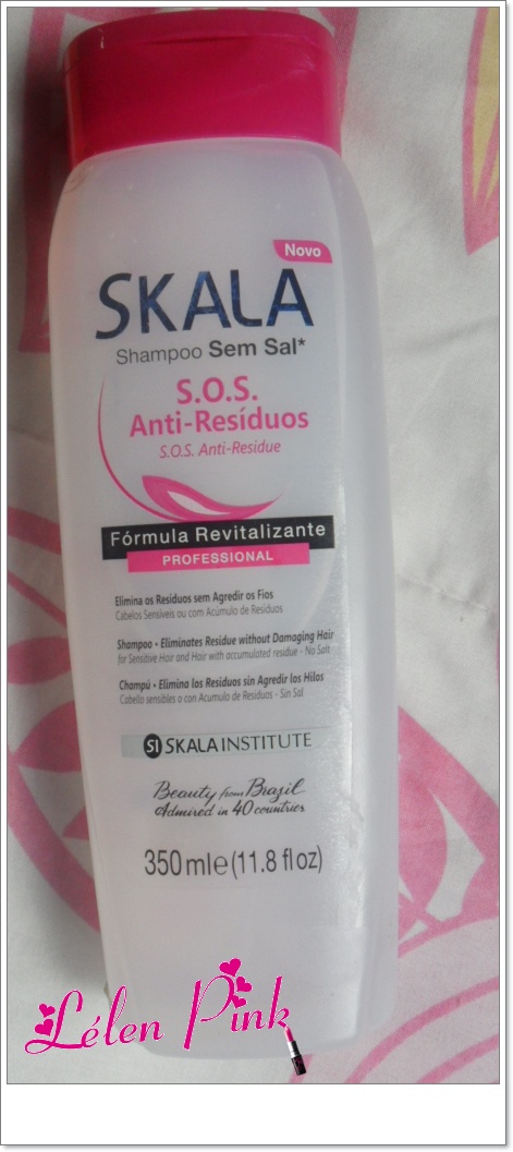 Lélen Pink: Resenha: Shampoo S.O.S Anti-Resíduos Skala.
