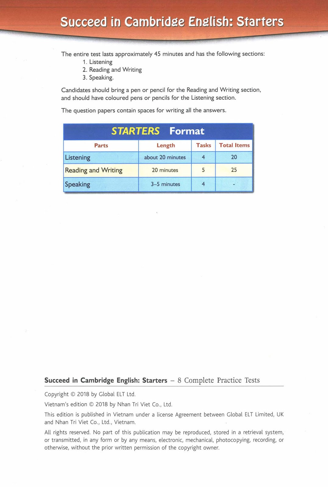 English Cambridge Tests - Starters 08 - Let Your Hair Down!