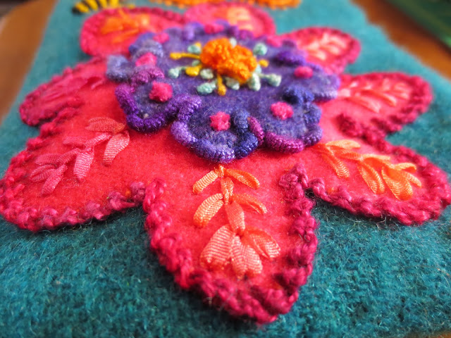 Art Journey: Wool Embroidery on a Sewing Kit