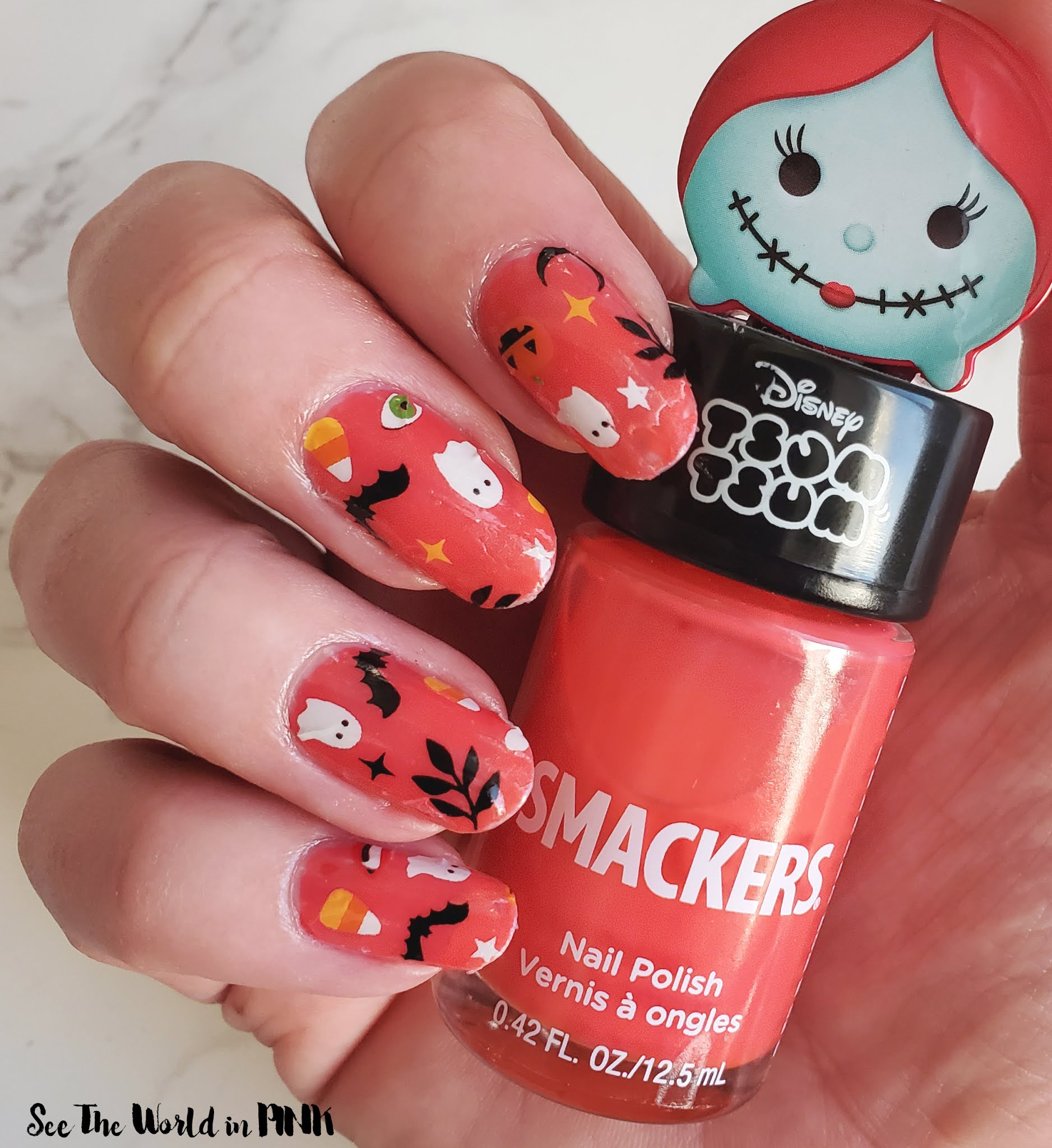 Manicure Monday - Scratch Boo Halloween Nail Wraps | See the World in PINK