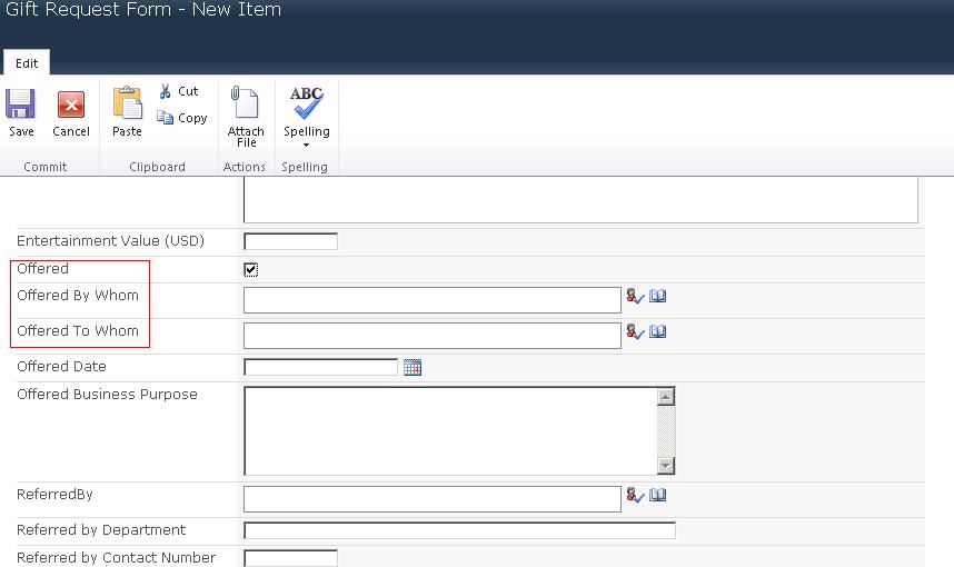 Show Or Hide Sharepoint Form Fields Based On Checkbox Using Jquery 5172