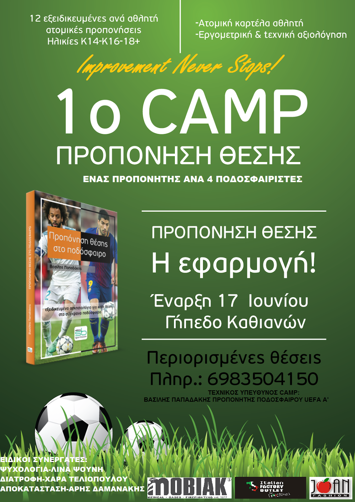 ΠΡΟΠΟΝΗΣΗ ΘΕΣΗΣ ΣΤΟ ΠΟΔΟΣΦΑΙΡΟ: 1st Camp