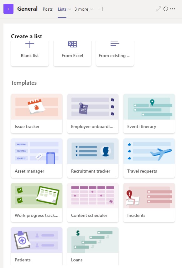 By Clicking the any of the template, we can preview the List with Demo ...