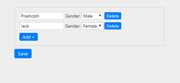 Make It Easy: Dynamic model with add and delete operations - Angular