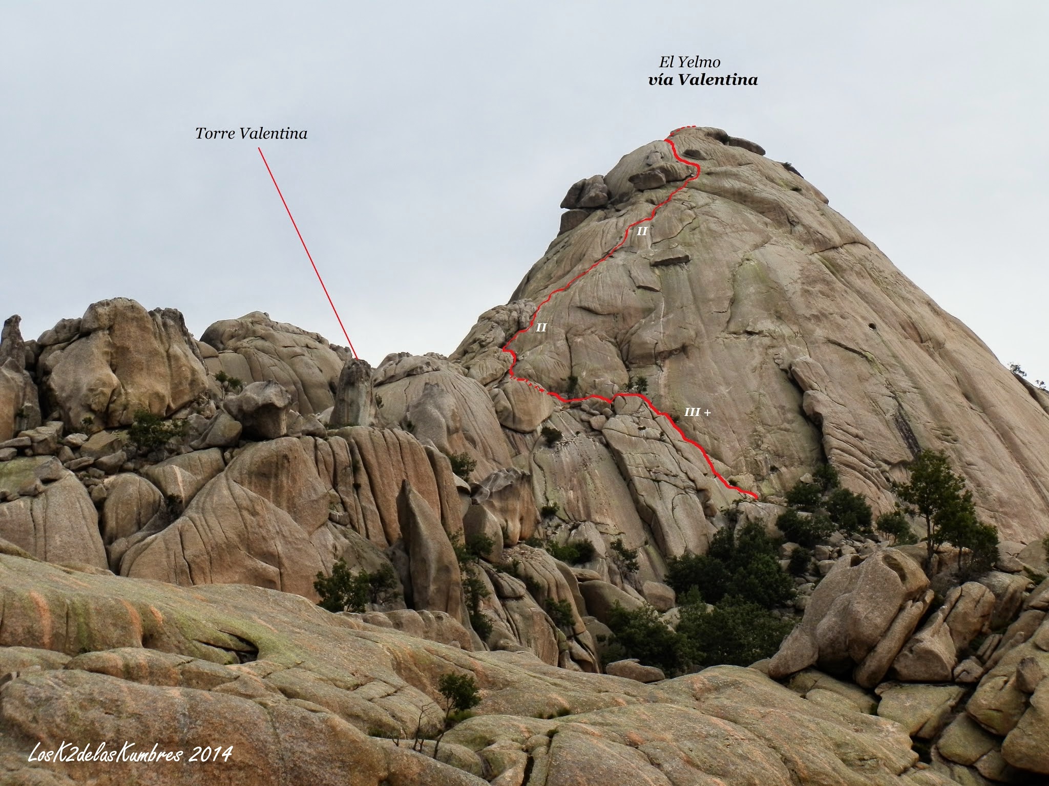 El Yelmo por la vía Valentina