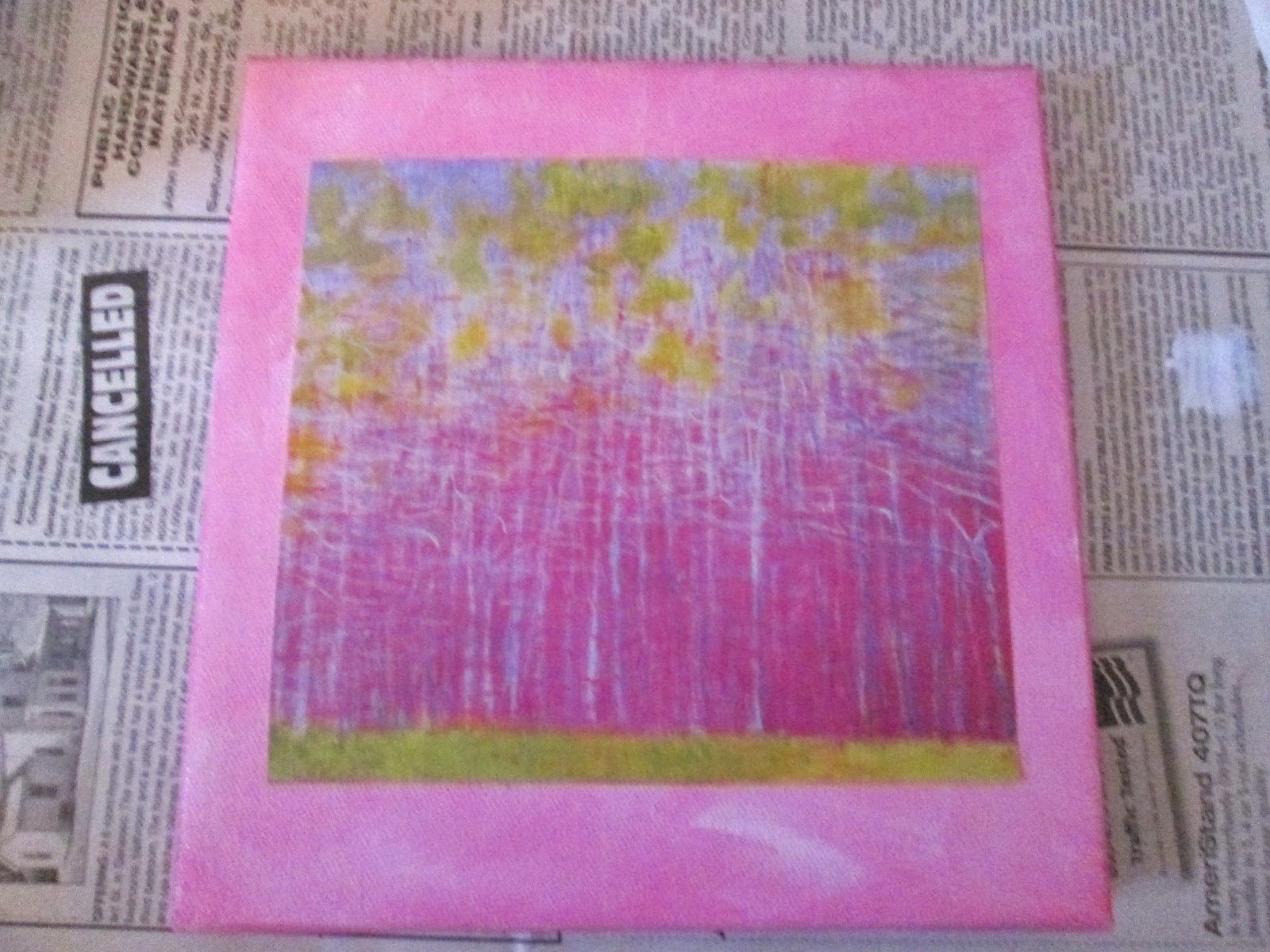 This Little House of Mine: Mod Podge Canvas Art