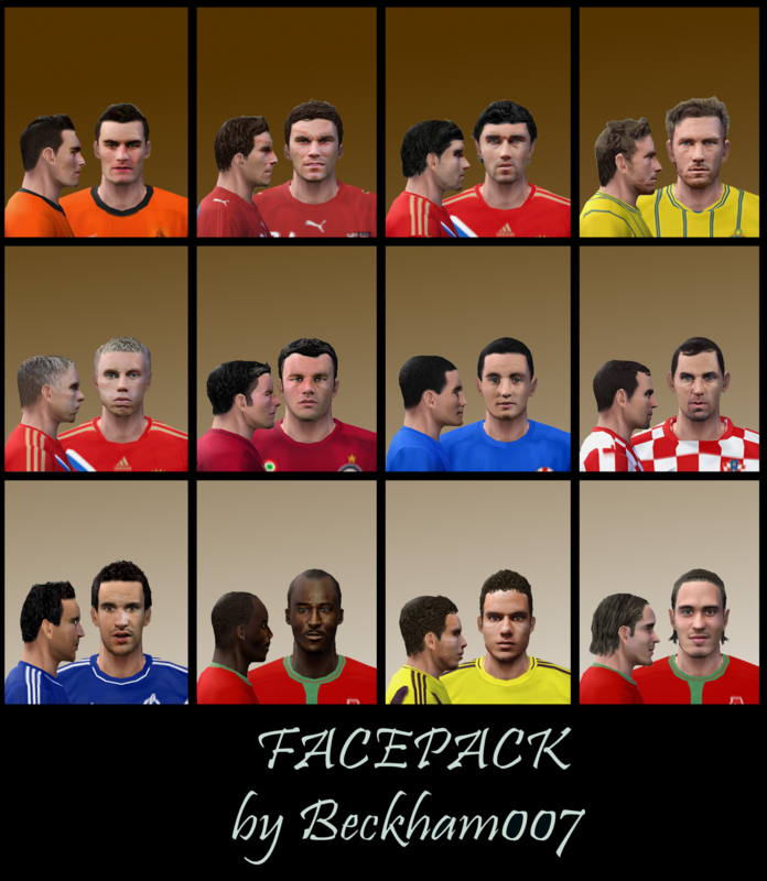 Editores de PES6: FacePack Agosto 2012 by Beckham007 - PES 6