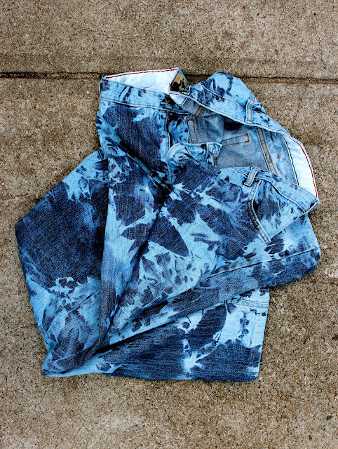 The Style Climber: How To Tie Dye Your Denim Jeans