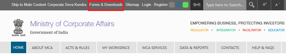 Form CSR-1 on MCA Website is Available for CSR Registration by NGOs