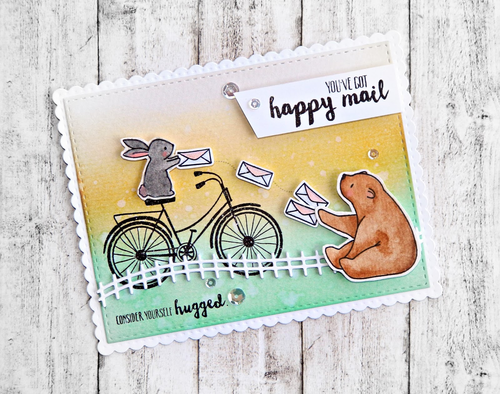 Happy Mail - Handmade Card