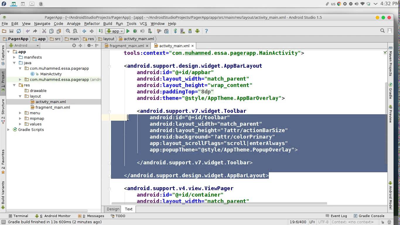 191 Android Studio View Pager Tabs Strips | كورسات بالعربي 191 Android Studio View Pager Tabs Strips | كورسات بالعربي