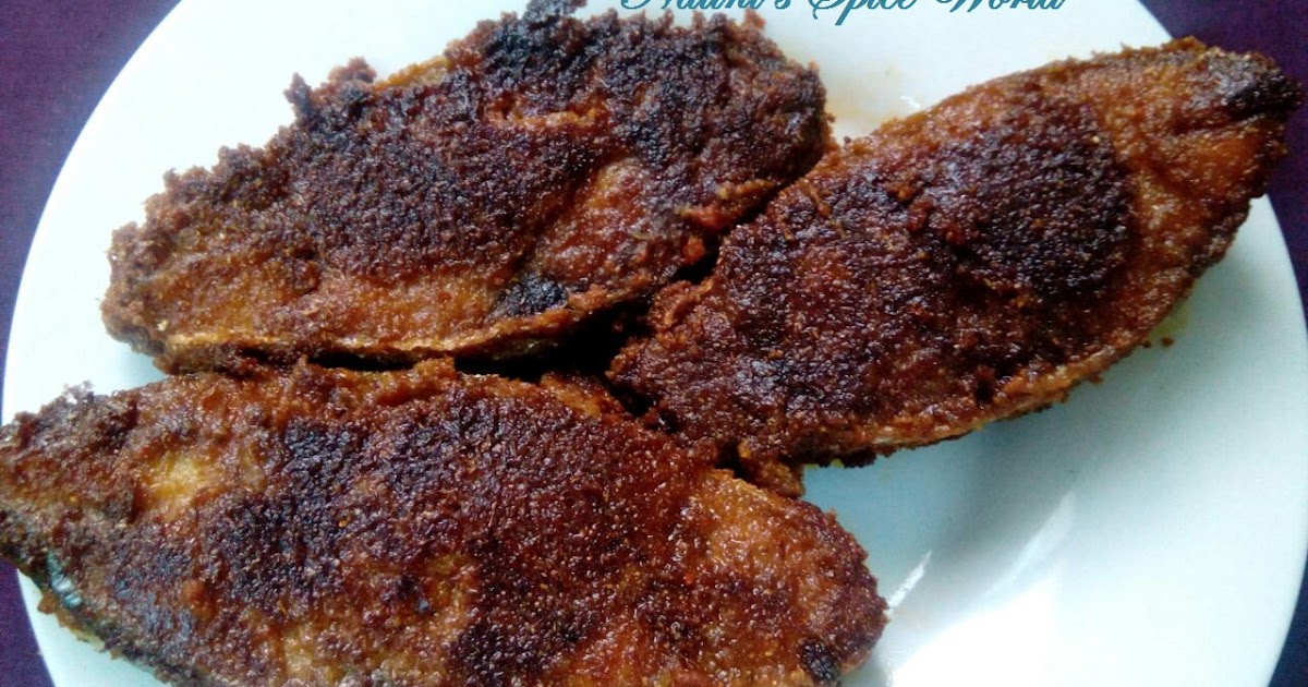 Nalini's spice world: Chettinad Fish Fry Using Homemade Masala Recipe