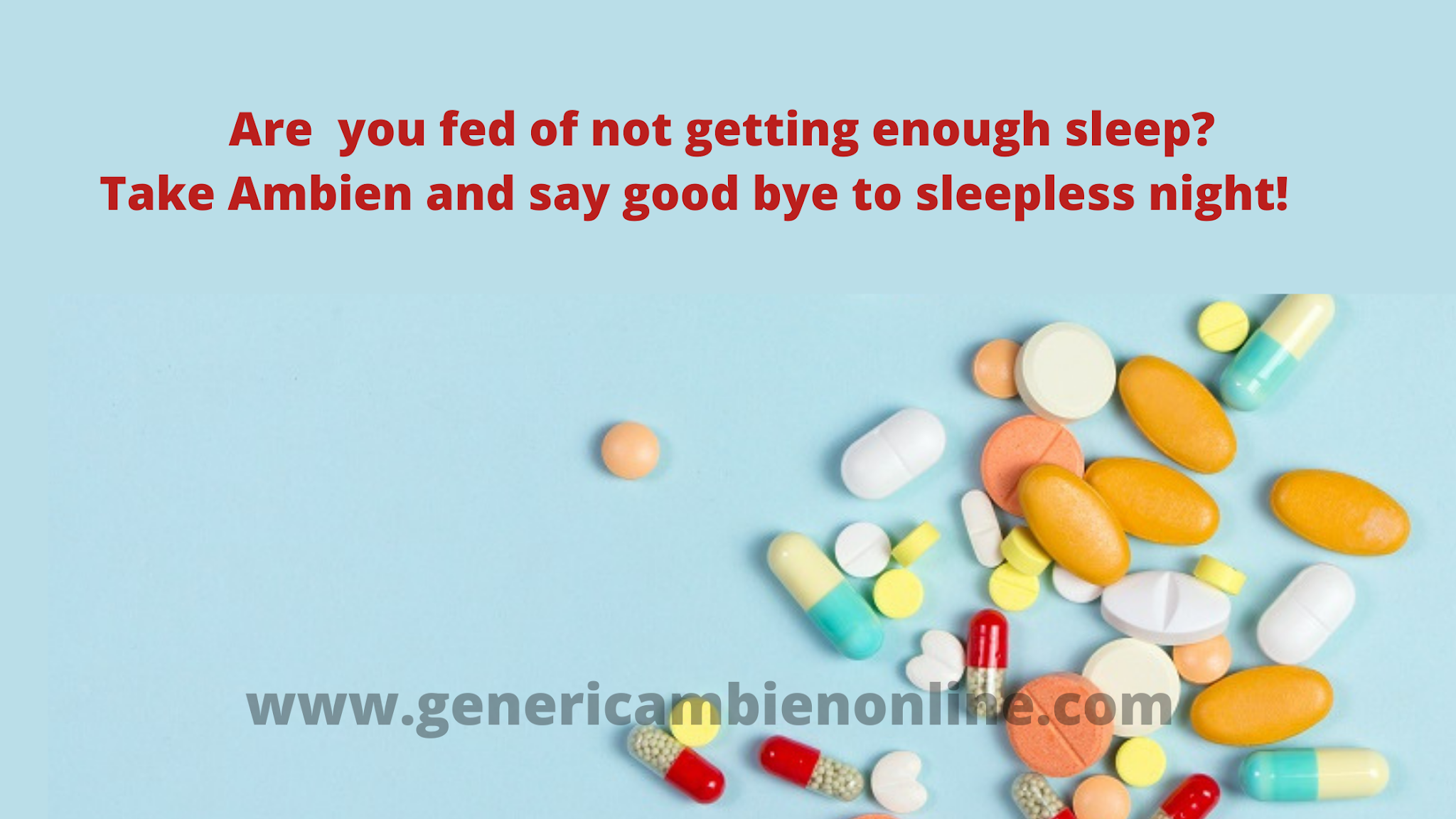 Buy Ambien 5mg Online For Anxiety | Genericambienonline