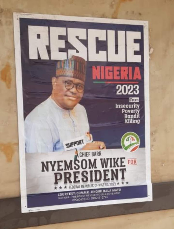 Stella Dimoko Korkus.com: Gov Wike's Presidential Campaign Posters Hits ...