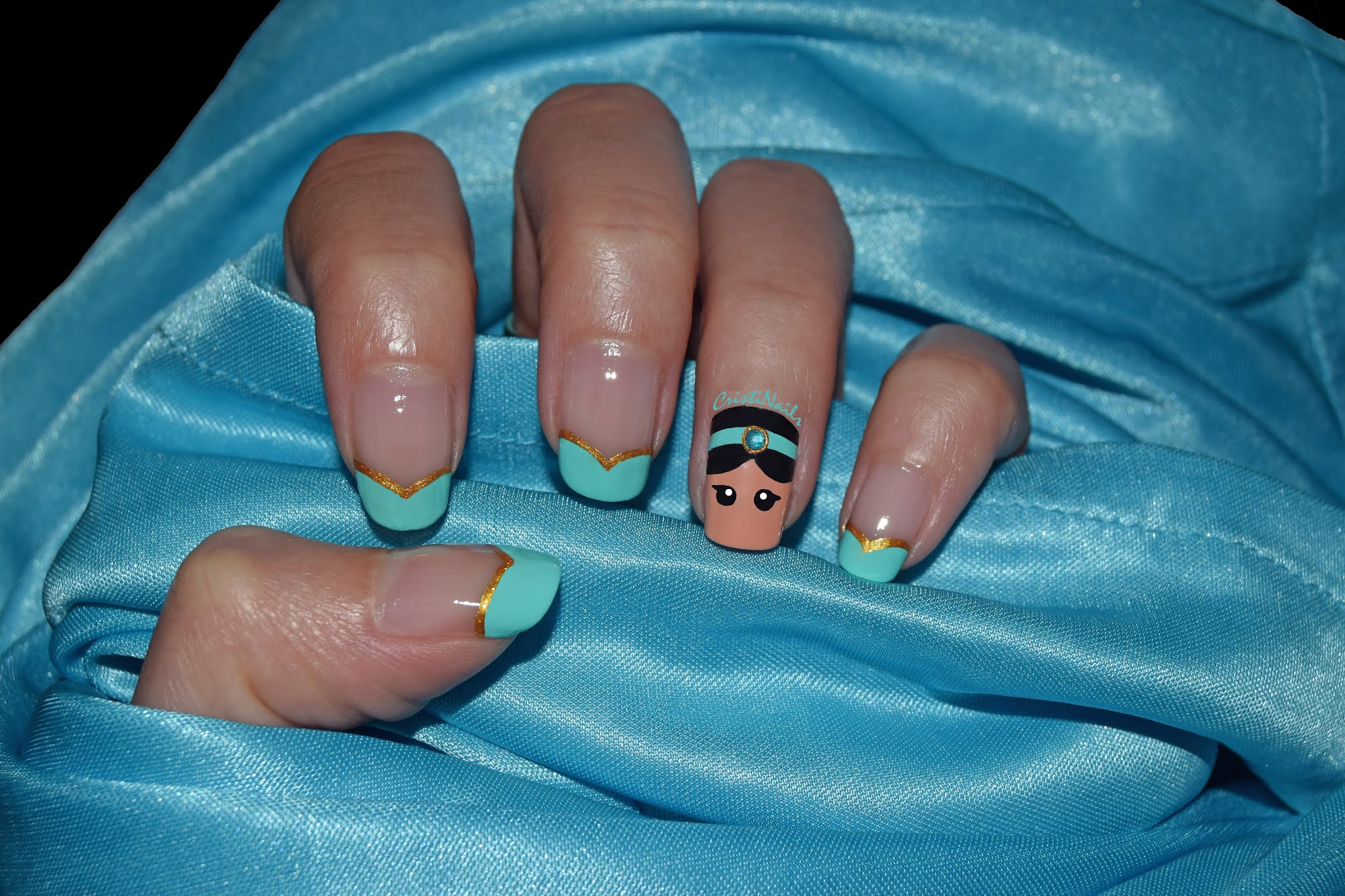 CristiNails: Jasmine (Aladdin Nail Art) | CristiNails