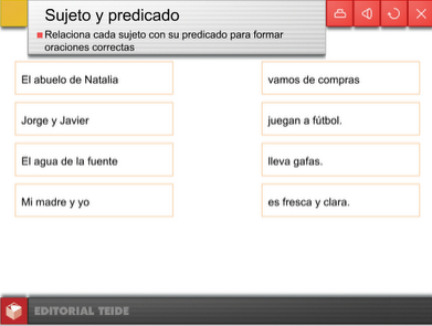 Me encanta aprender: Construye oraciones uniendo sujeto y predicado