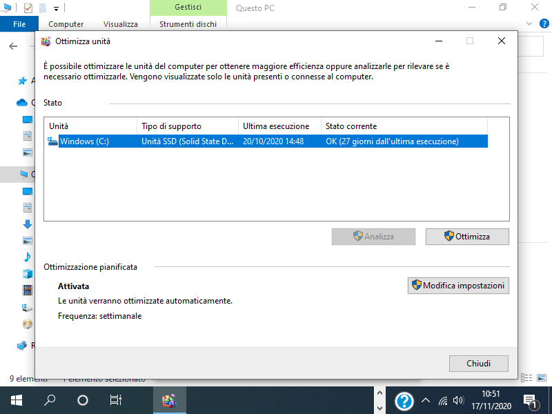 Come deframmentare un disco in Windows