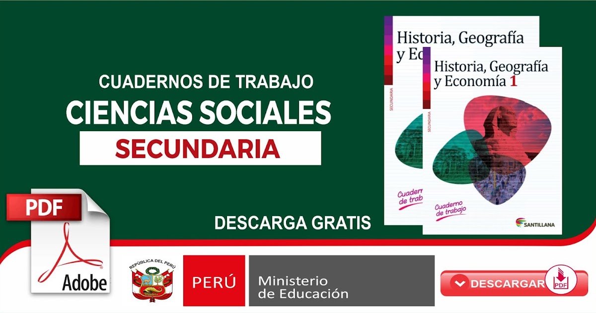 Cuadernos de Trabajo de Ciencias Sociales para secundaria - MINEDU ~ Educar Perú