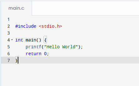 hello world in c program