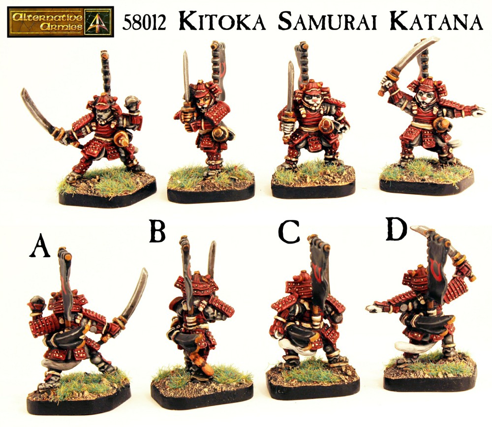 Alternative Armies: First Samurai and Ashigaru Catmen released for Kitton!