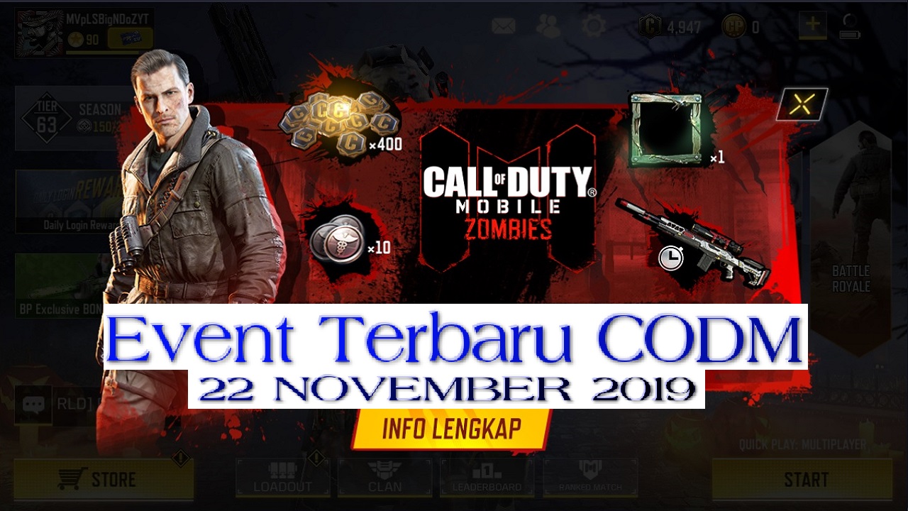 Event Terbaru CODM 22 NOVEMBER 2019 ~ Tips PB Beyond Limits