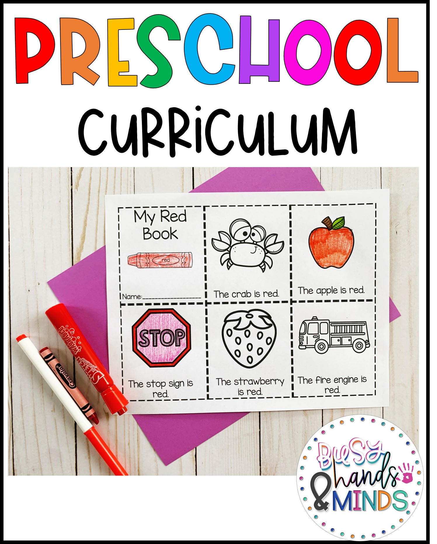 Preschool and PreK Curriculum | Busy Hands and Minds