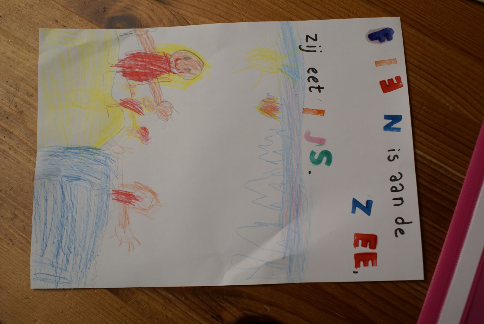 De miniklas, een blog over thuisonderwijs.: Zinnetjes lezen en uitbeelden.