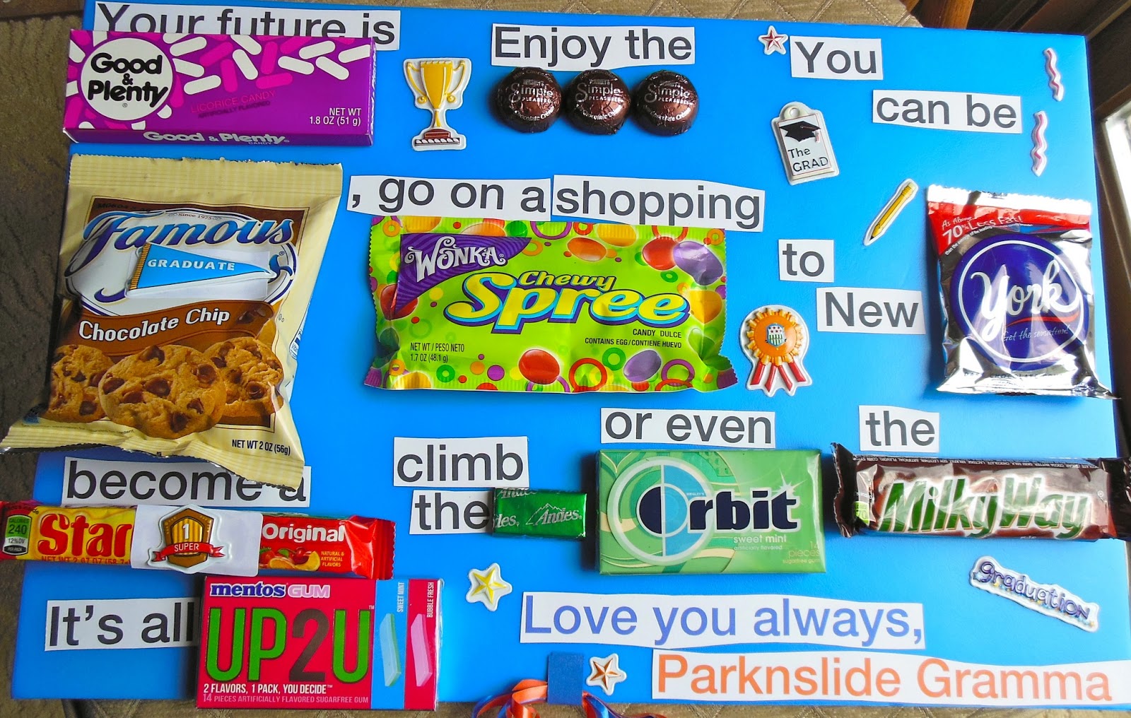 Paulette's a Paper-Artzy: Candy-Gram for Royce's Graduation