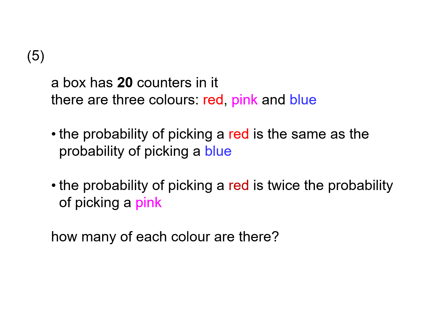 MEDIAN Don Steward mathematics teaching: probability and counters