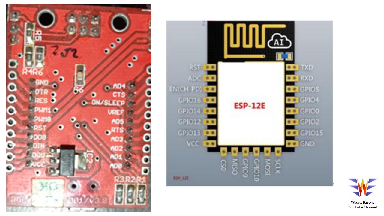 Pin out - ESP8266 Module from Research Design Labs