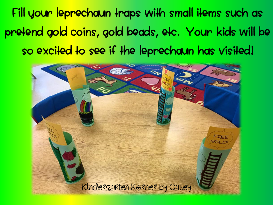 St. Patrick's Day Leprechaun Trap FREEBIE - Kindergarten Korner