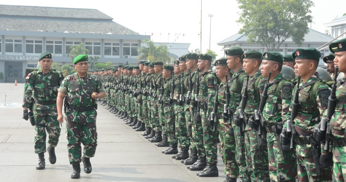 Pangdam III/Siliwangi Sambut Kedatangan Satgas Pamtas Yonif Raider 301/ Pks