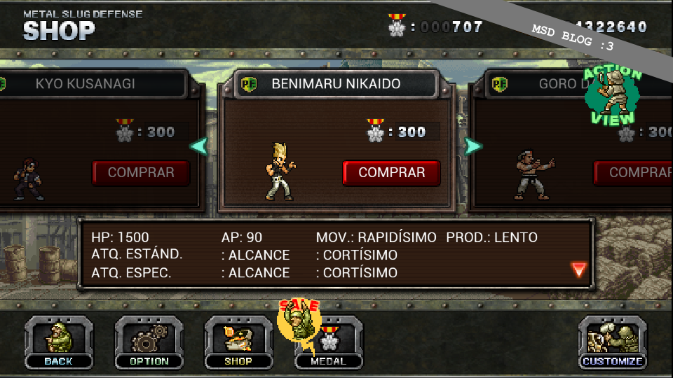 Metal Slug Defense v1.17.0 Novedades | El blog de Metal Slug Defense