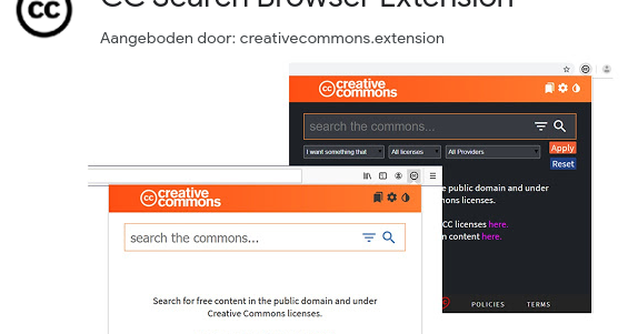 Nieuw van Creative Commons: de 'CC Search Browser Extensie' | Gespot op ...