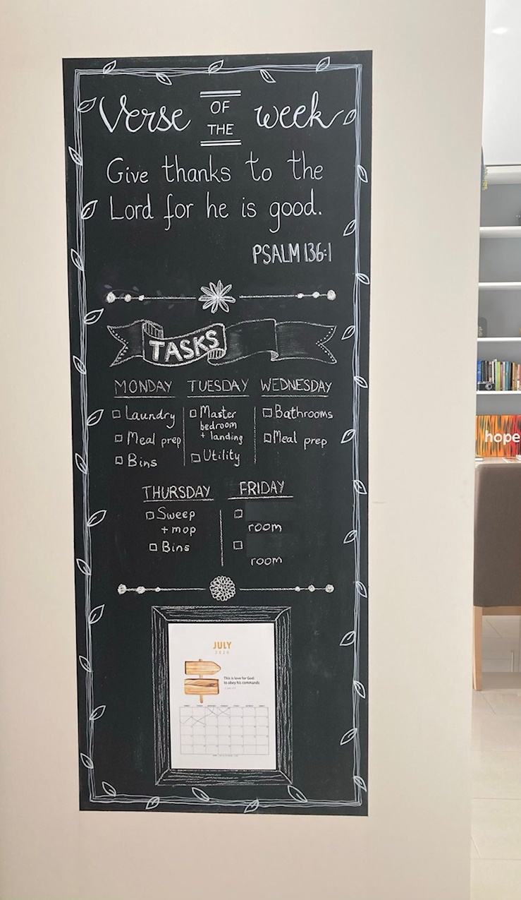 HOW TO MAKE A CHALKBOARD WALL