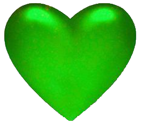 AZULNCELLA PNG: Corazones Verdes