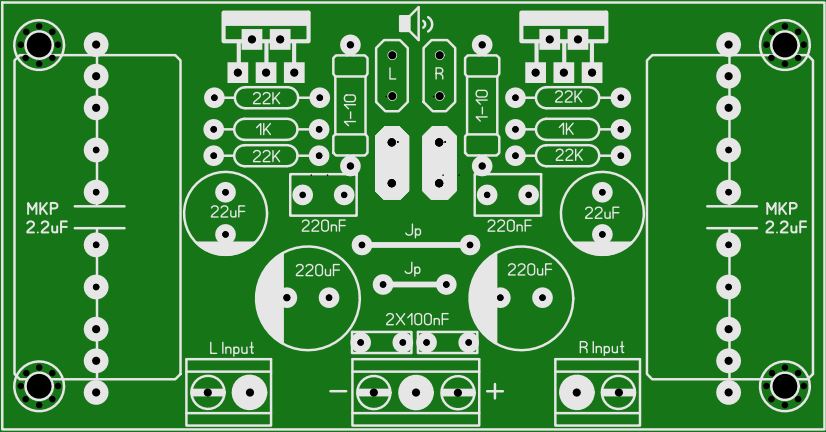 DIY ELECTRONICS PROJECTS: LM1875 PCB Layout Ver.5