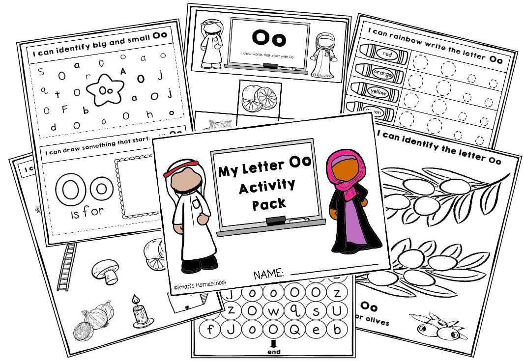 Iman's Homeschool ~ The Curriculum: Letter Oo Activity Pack