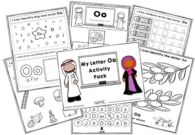 Iman's Homeschool ~ The Curriculum: Letter Oo Activity Pack